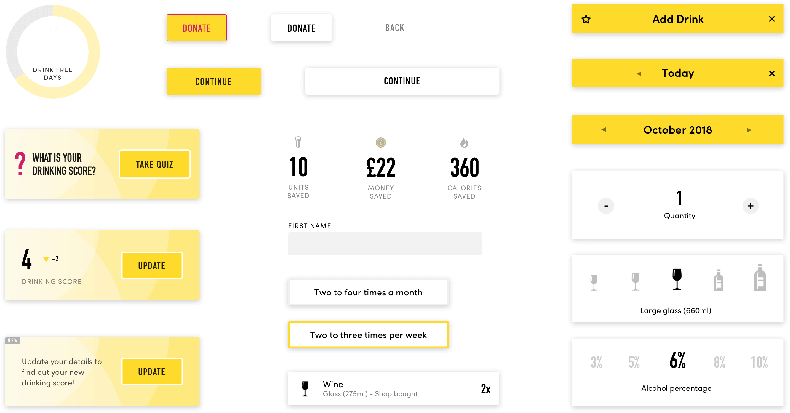Dry January, Mobile App, Alcohol Change UK - Rareloop