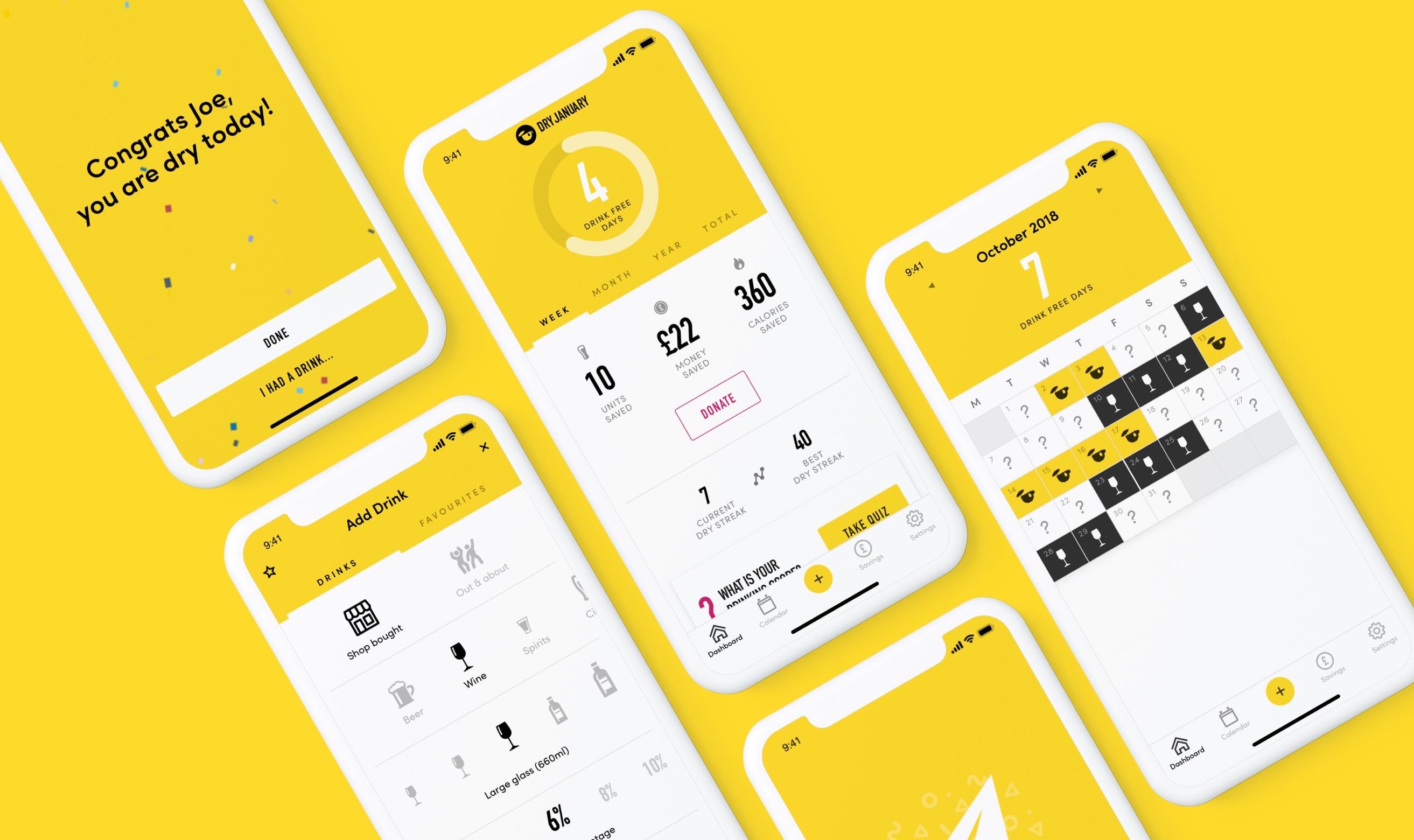 Dry January, Mobile App, Alcohol Change UK - Rareloop