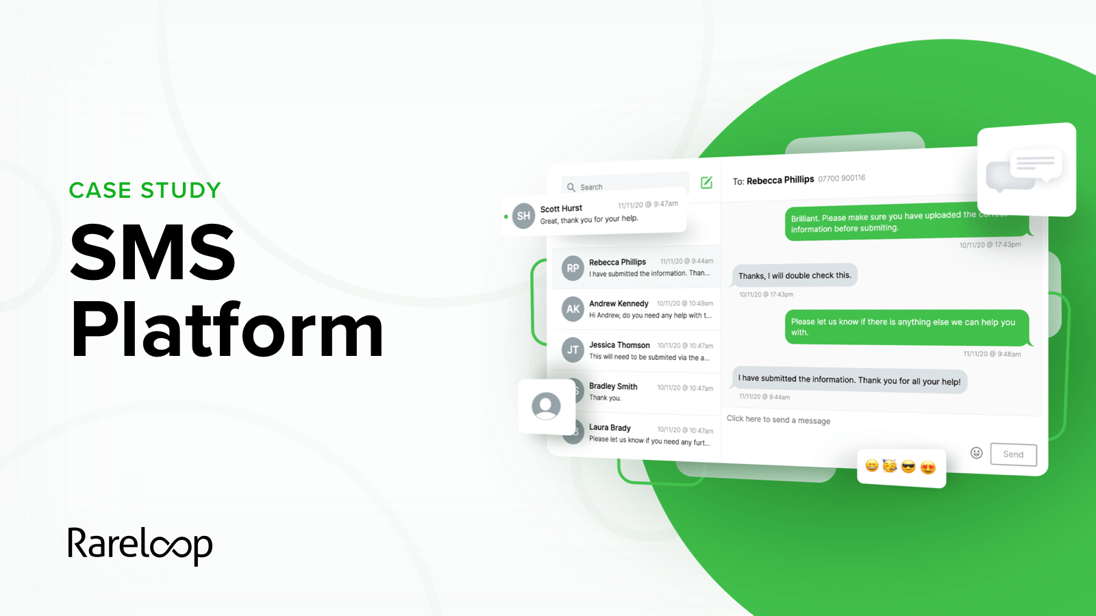 Bespoke SMS platform - Rareloop , Southampton UK