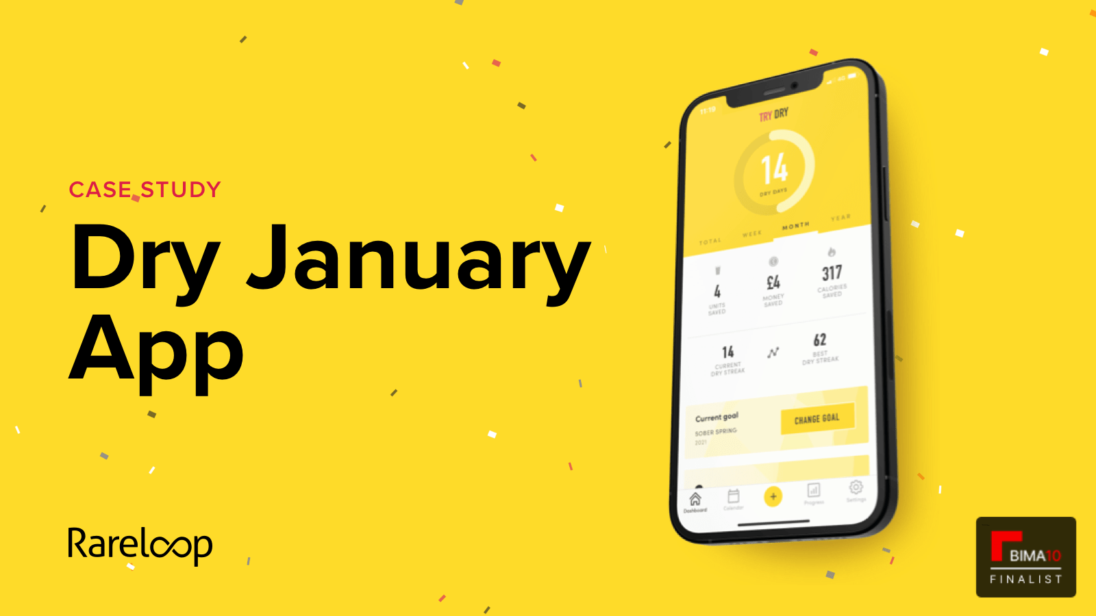 Try Dry: The Dry January App for Alcohol Change UK - Rareloop